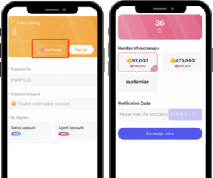 How to be a coin seller in Poppo: Recharge & Exchange Process!